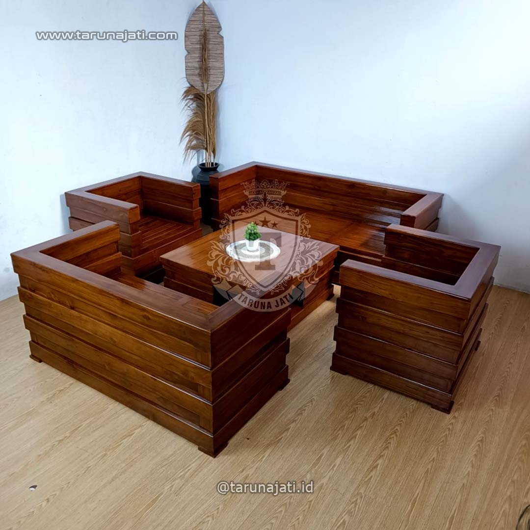 Sofa Tamu Minimalis Modern Kayu 2023 - Tarunajati.com