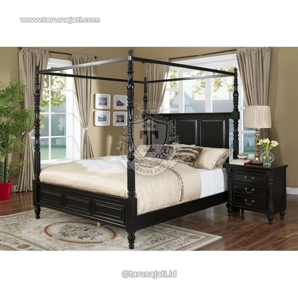 Tempat Tidur Kanopi Model Ulir 2025