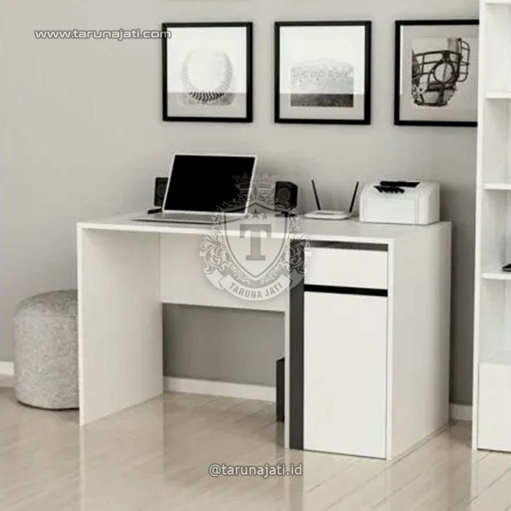 Meja Kerja Minimalis Informa Putih 2025