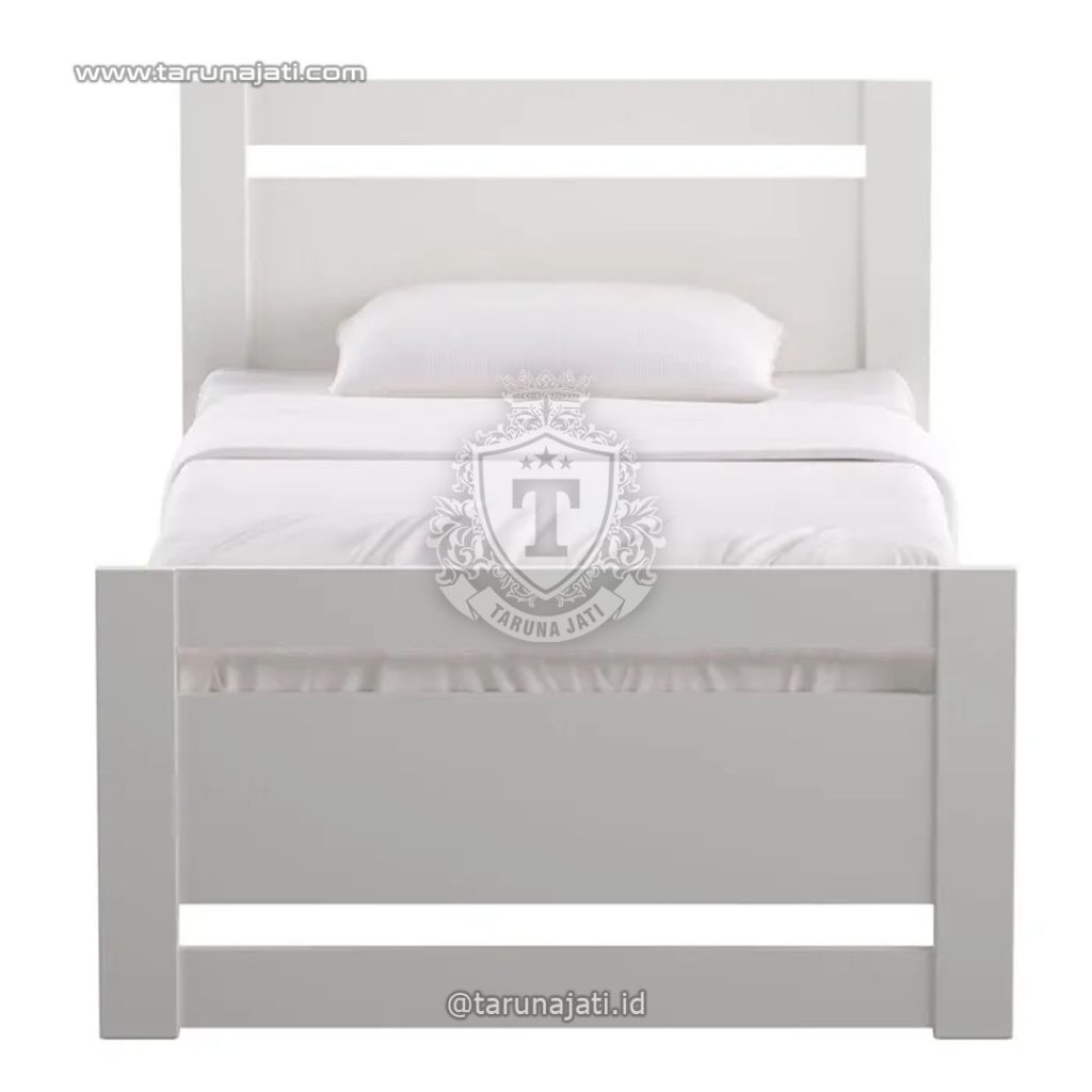 Tempat Tidur Single Warna Putih 2025