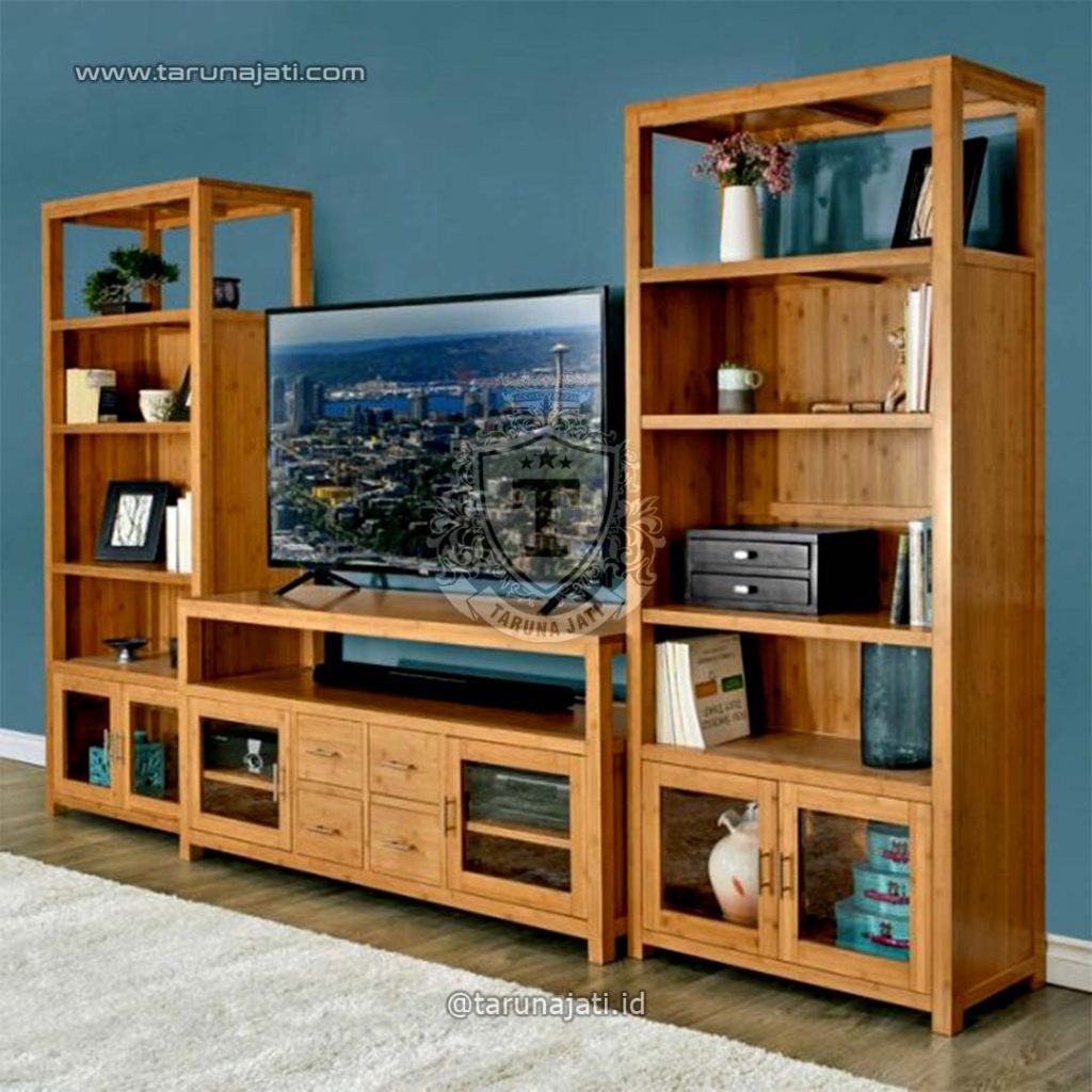 Buffet TV Minimalis Kayu Jati 2025