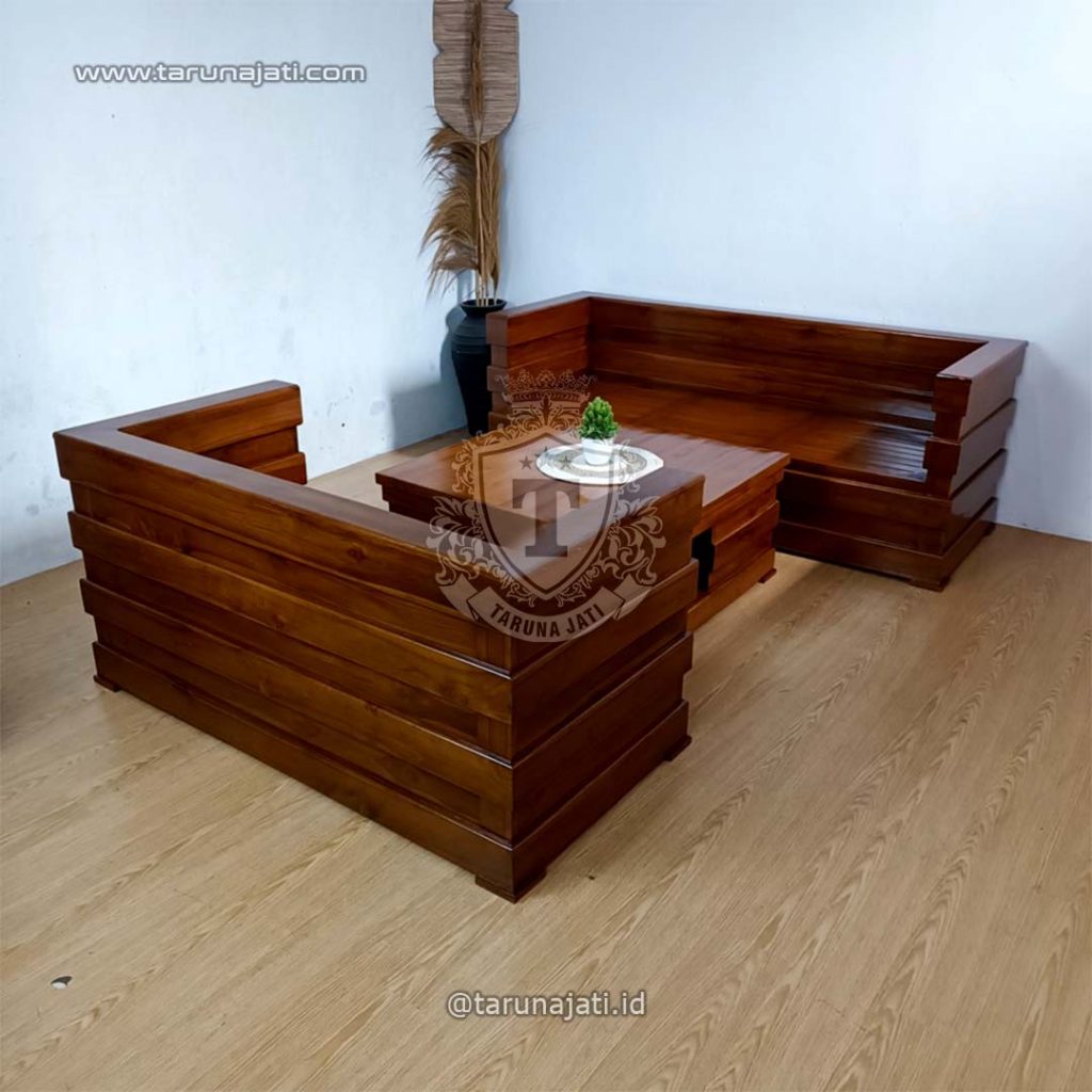 Bangku Tamu Minimalis Kayu Jati 2023 - Tarunajati.com