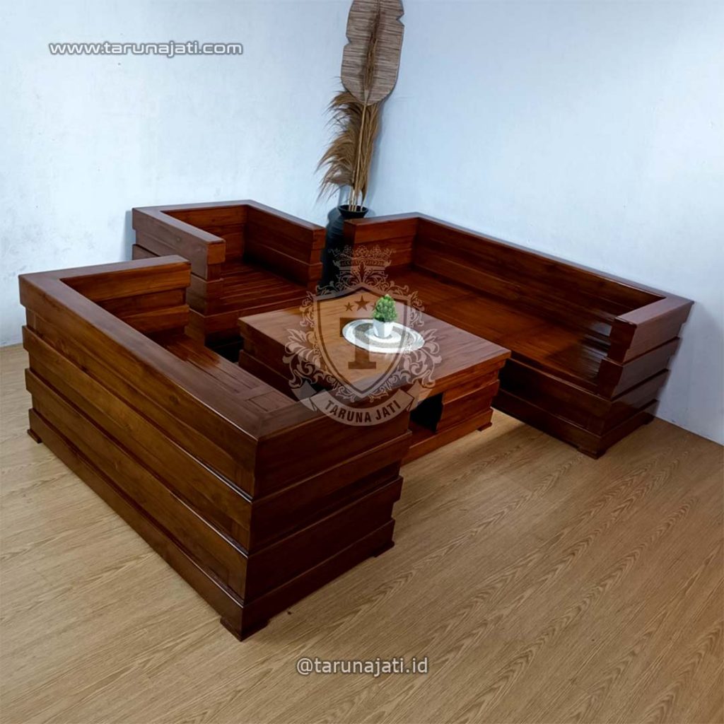 Sofa Kayu Jati Mewah Model Klasik 2024