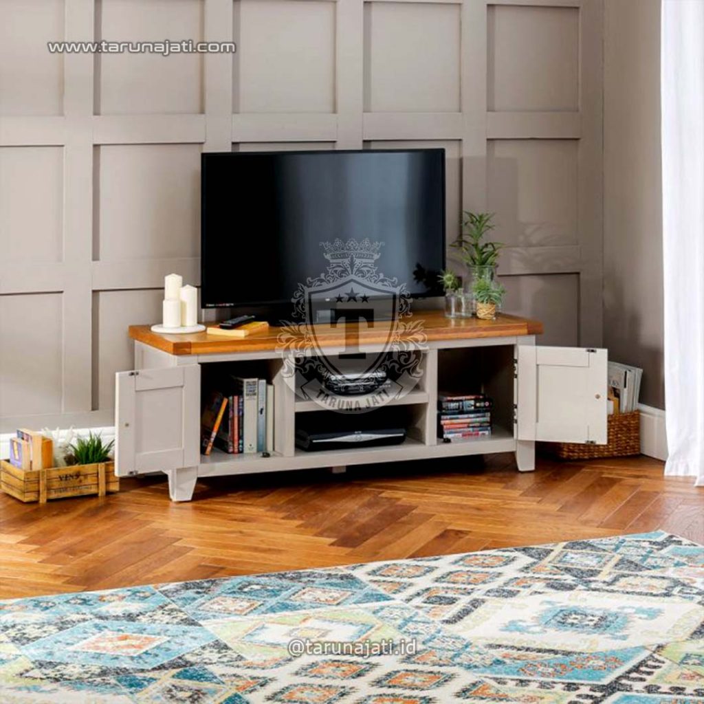 Meja TV Kayu Minimalis Modern 2025