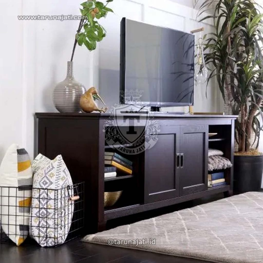 Meja TV Kayu Model Minimalis 2025