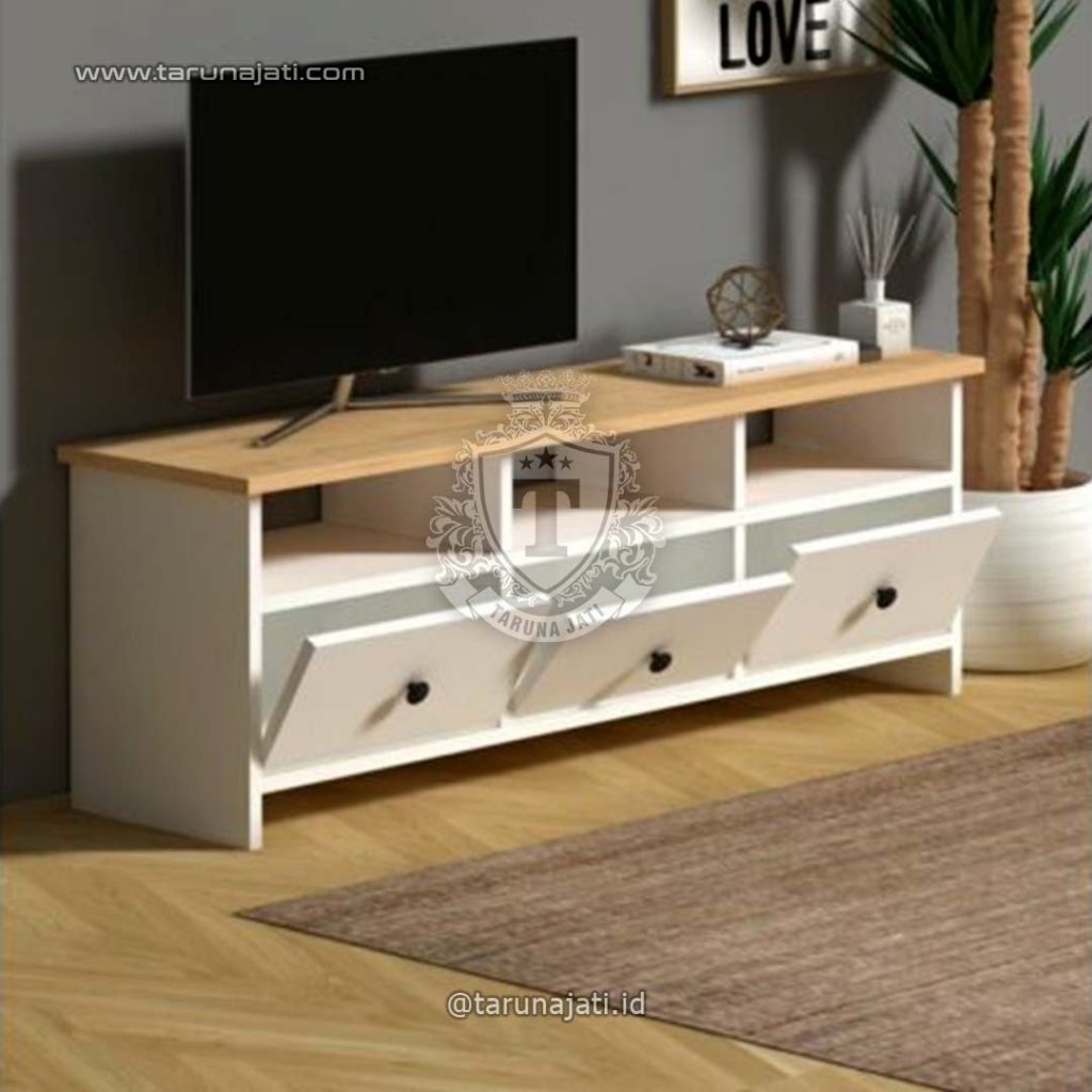 Rak Meja TV 3 Laci Minimalis 2025