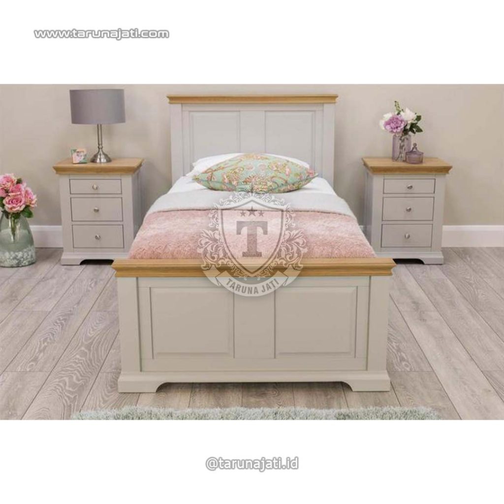 Tempat Tidur Kayu Minimalis Single 2025
