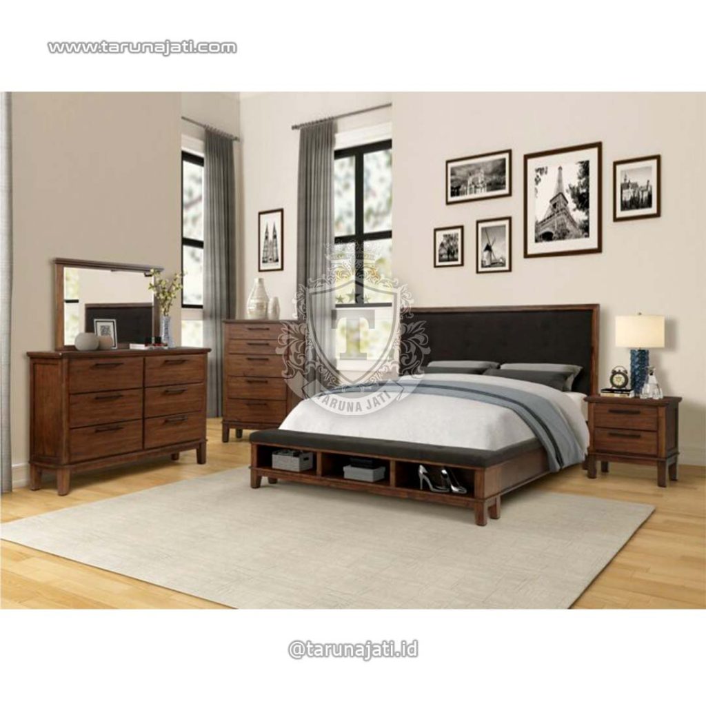Set Kamar Jati Minimalis Model Klasik 2025