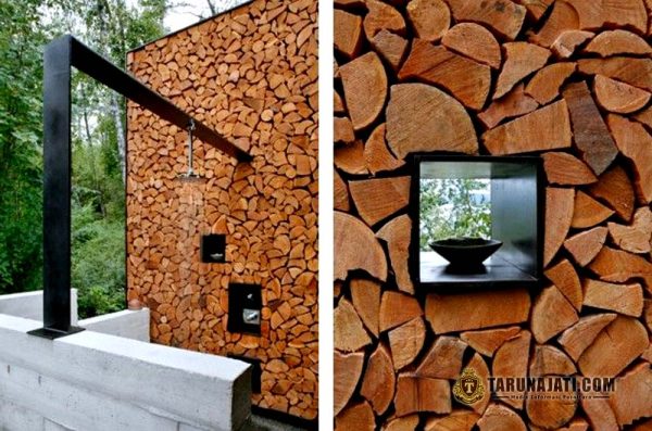 Inspirasi Dinding Rumah Kayu Natural Dan Alami 2025