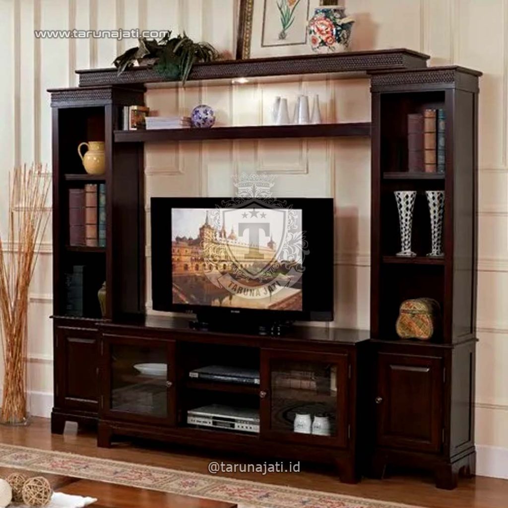 Bufet Tv Kayu Jati Modern Minimalis 2024