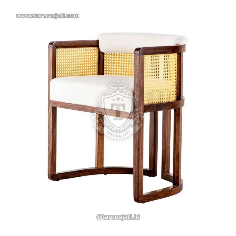 Kursi Cafe Rotan Kayu Jati Unik 2025